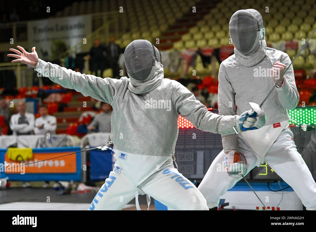 Padua, Italy. 01st Mar, 2024. Colautti (ITA) celebrates the victory ...