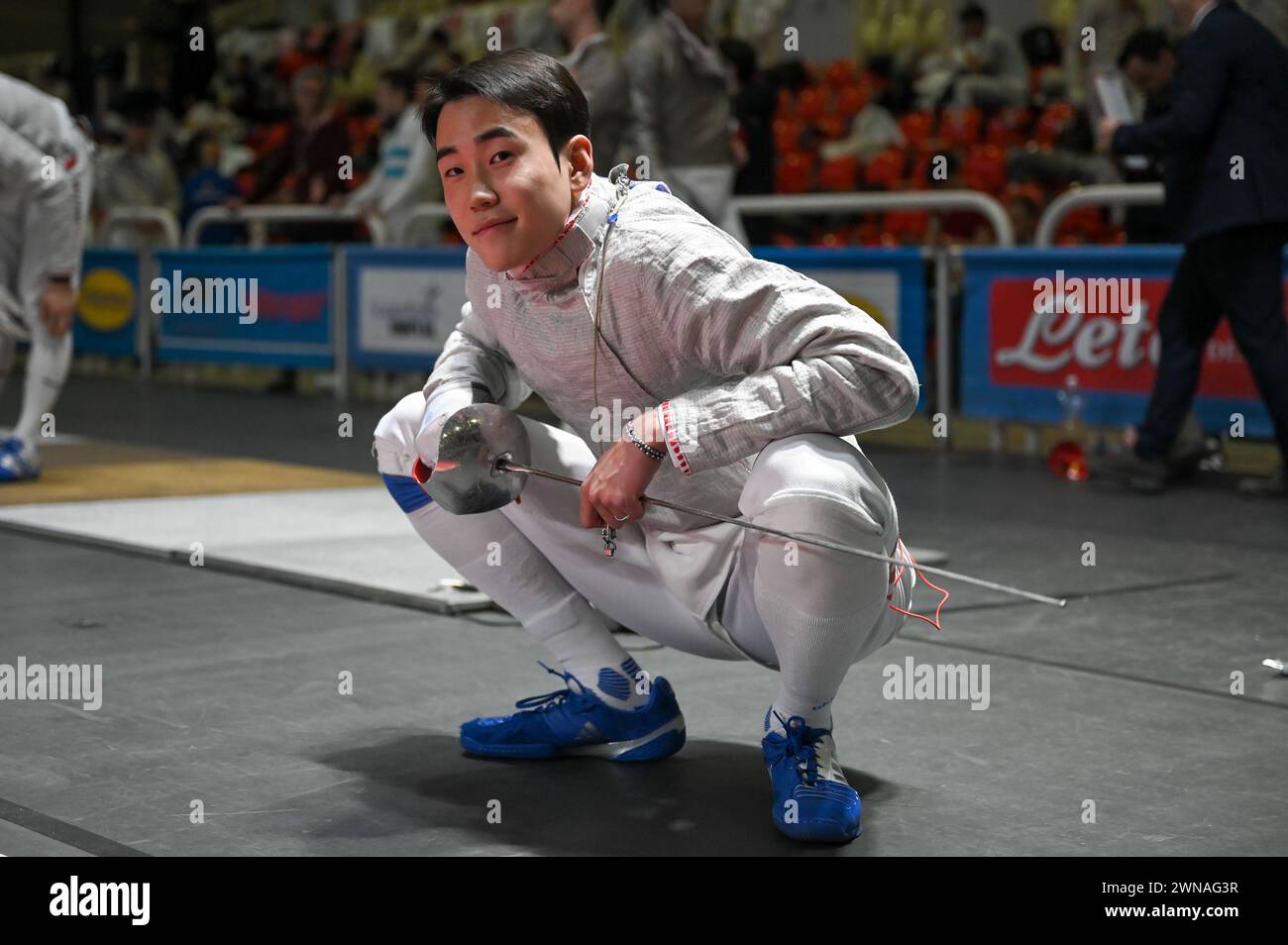 Padua, Italy. 01st Mar, 2024. Streets (JAP) portrait during Fencing ...