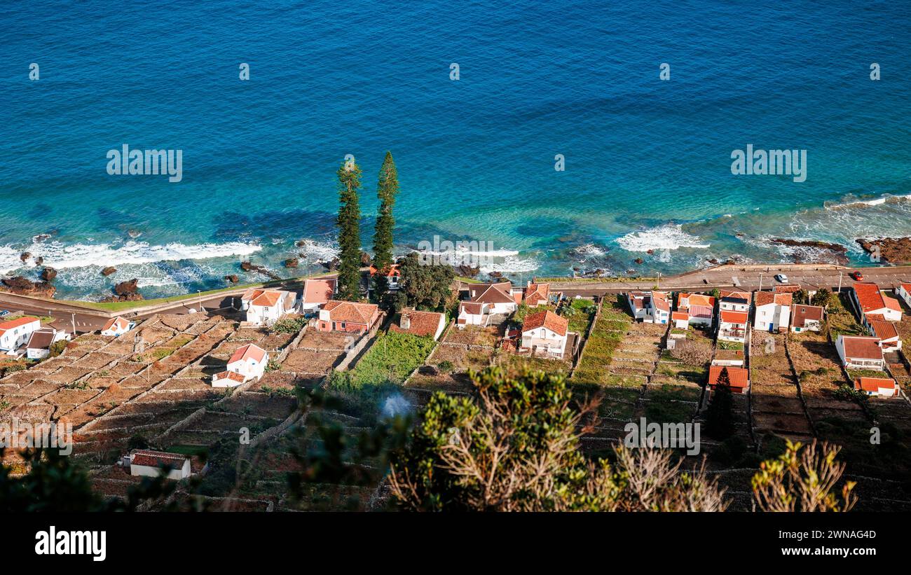 Amazing nature and landscapes, at the Azores islands in the Atlantic ...