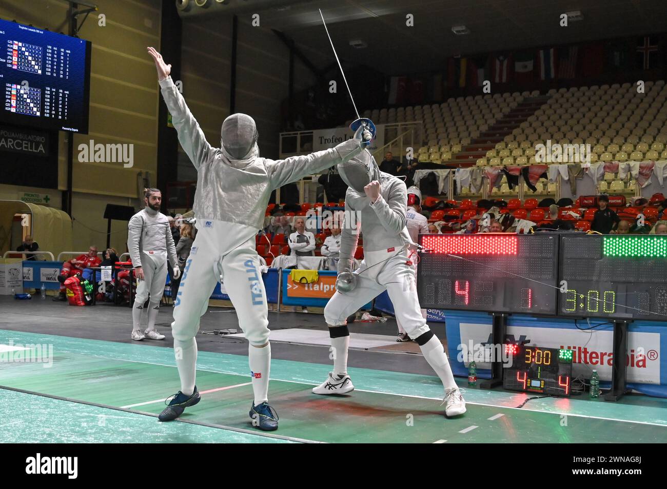 Padua, Italy. 01st Mar, 2024. Colautti (ITA) celebrates the victory ...