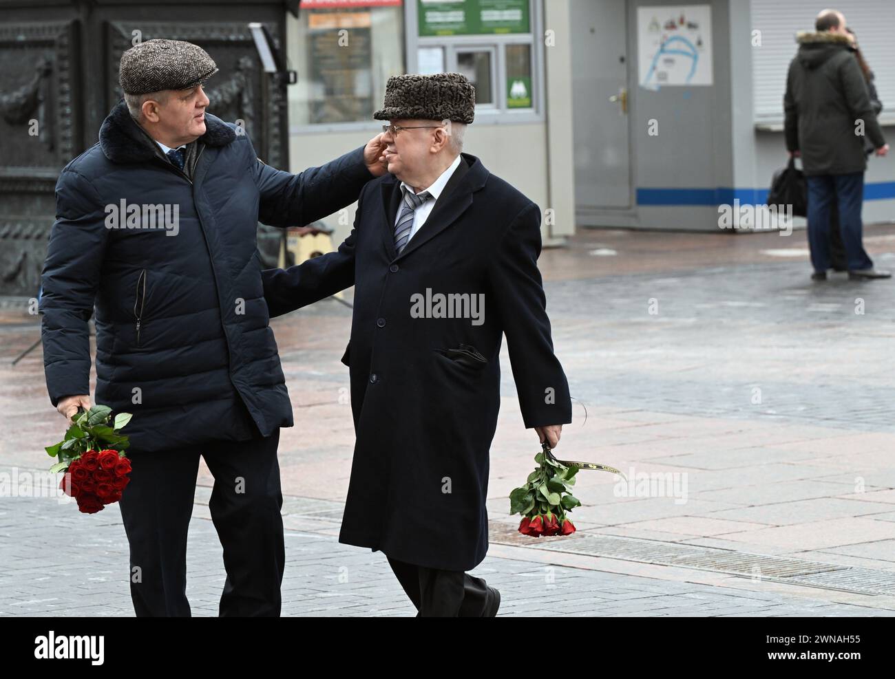 Moscow, Russia. 01st Mar, 2024. Farewell ceremony for the former chairman of the Council of ...