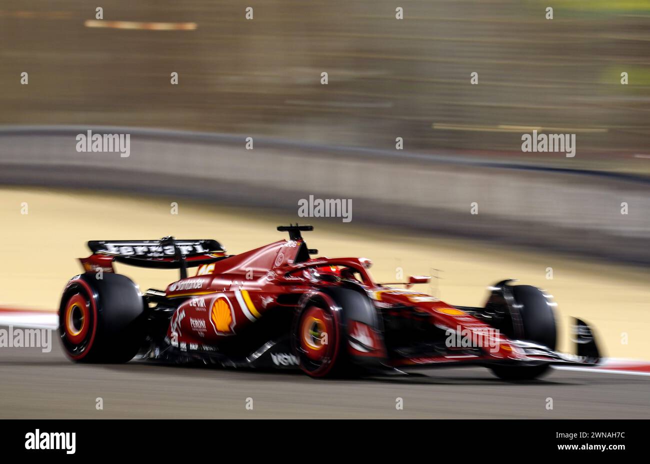 Ferrari's Charles Leclerc during the qualifying for the Bahrain Grand ...