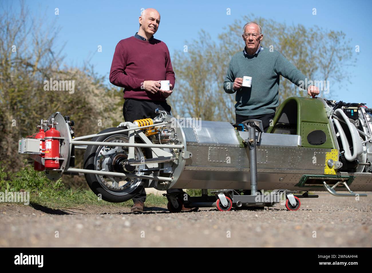 25/04/21 Alex Macfadzean (right) and design engineer, Alastair Smith ...