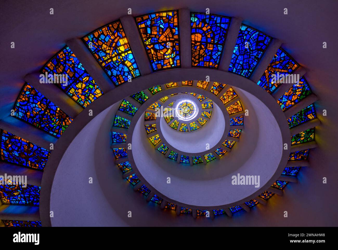 Inspirational images of stained glass spirals Stock Photo - Alamy