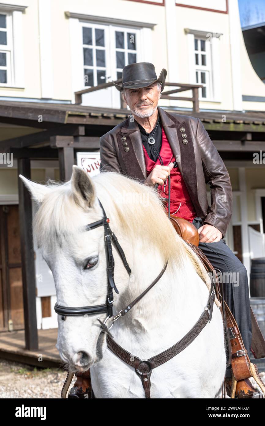 Bad Segeberg, Germany. 01st Mar, 2024. The actor Nick Wilder presents ...