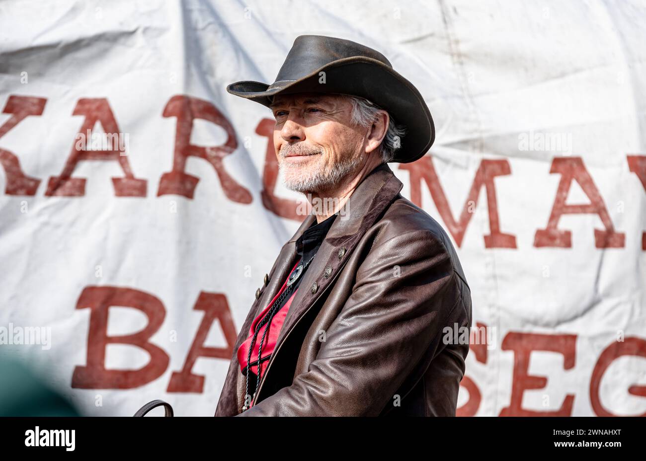 Bad Segeberg, Germany. 01st Mar, 2024. The actor Nick Wilder presents ...