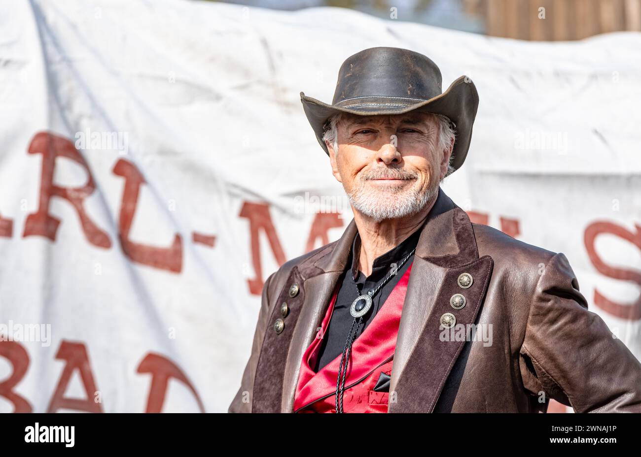 Bad Segeberg, Germany. 01st Mar, 2024. The actor Nick Wilder presents ...