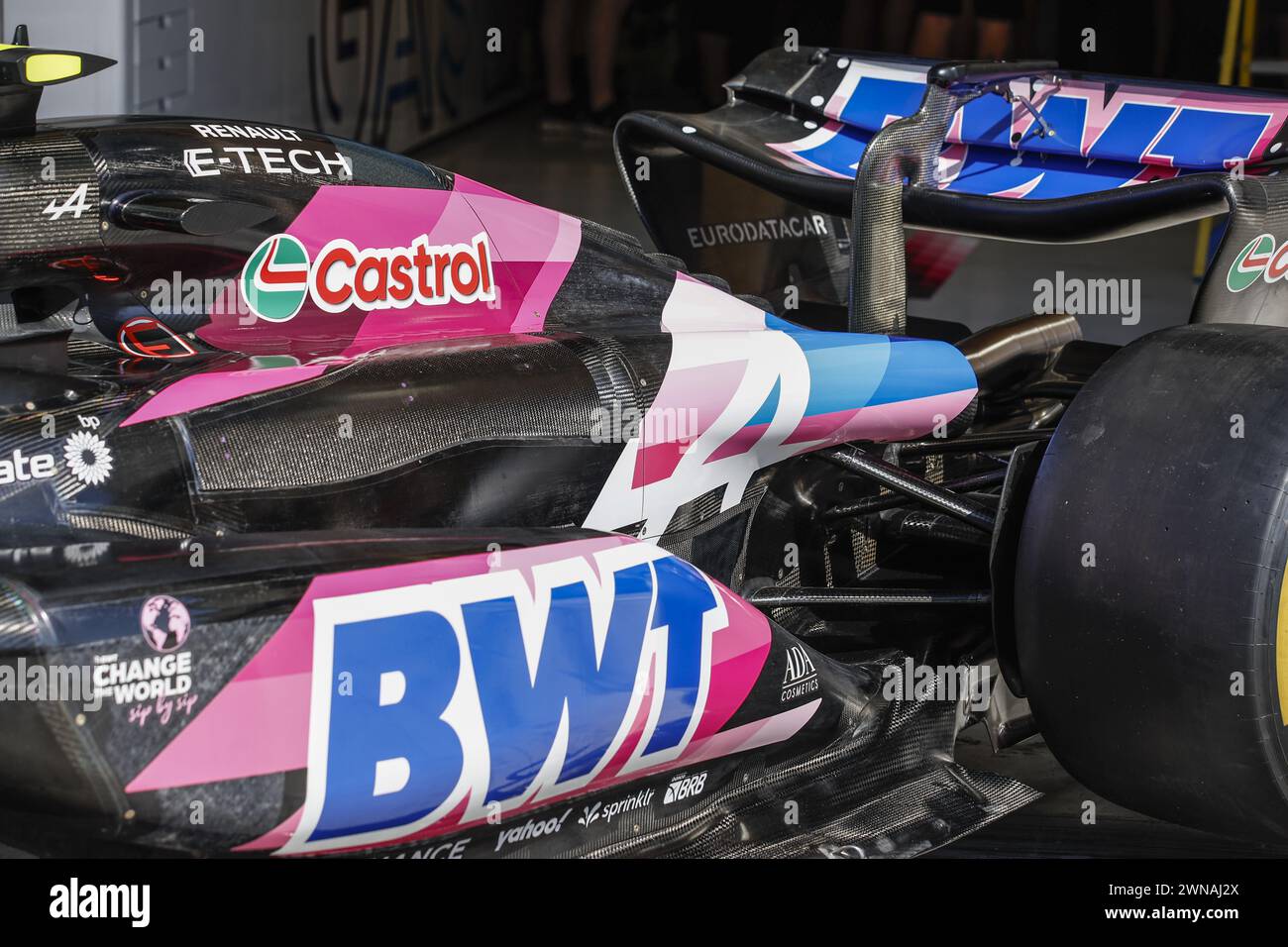 Alpine F1 Team A524, mechanical detail engine, moteur cover ...