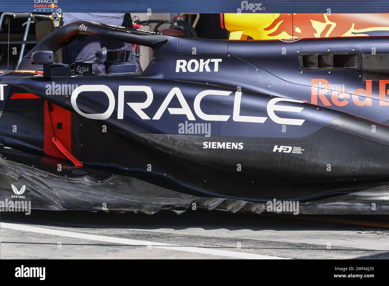 Red Bull Racing RB20, mechanical detail sidepod aerodynamism ...