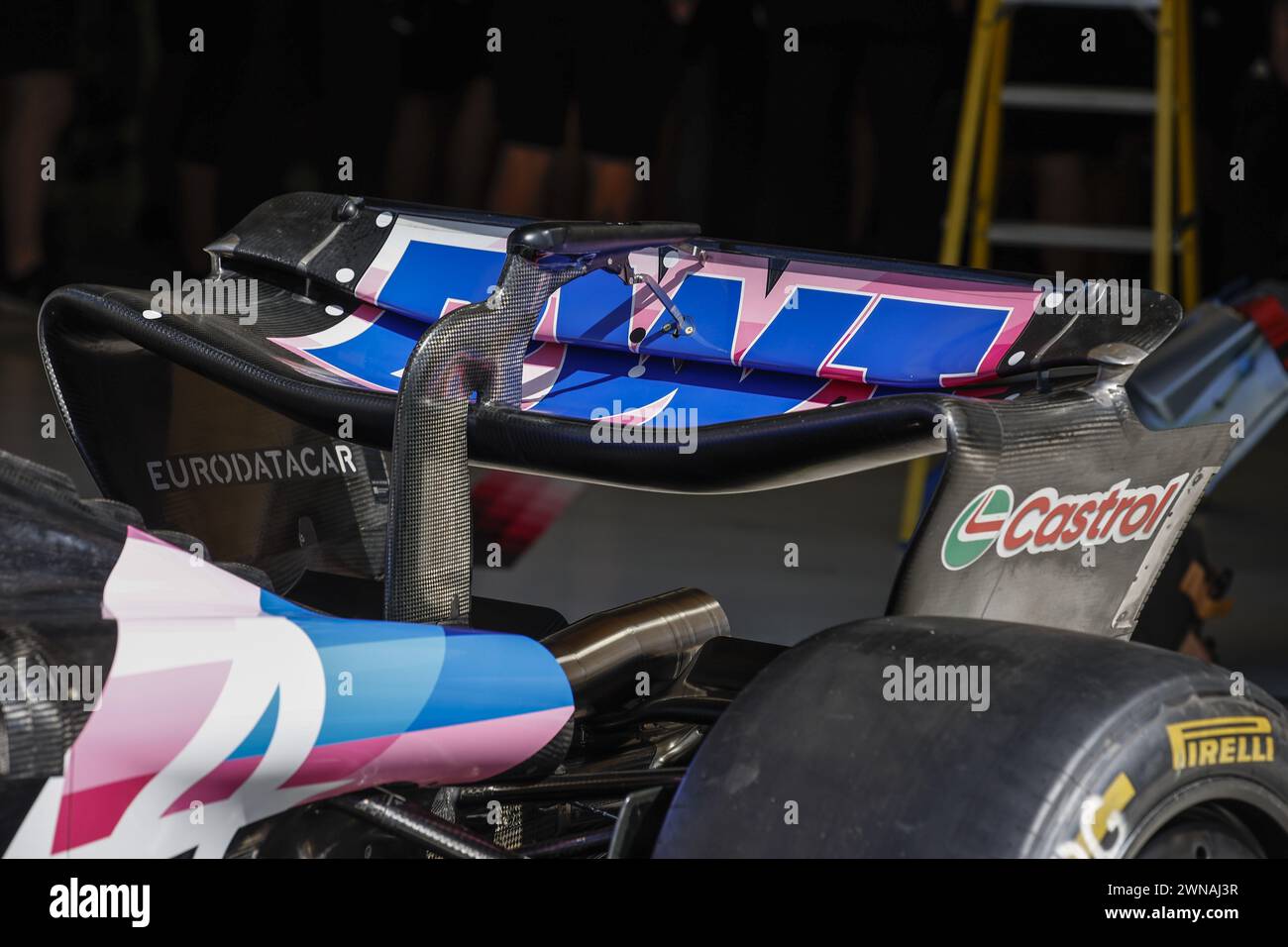 Alpine F1 Team A524, mechanical detail rear wing aerodynamism ...