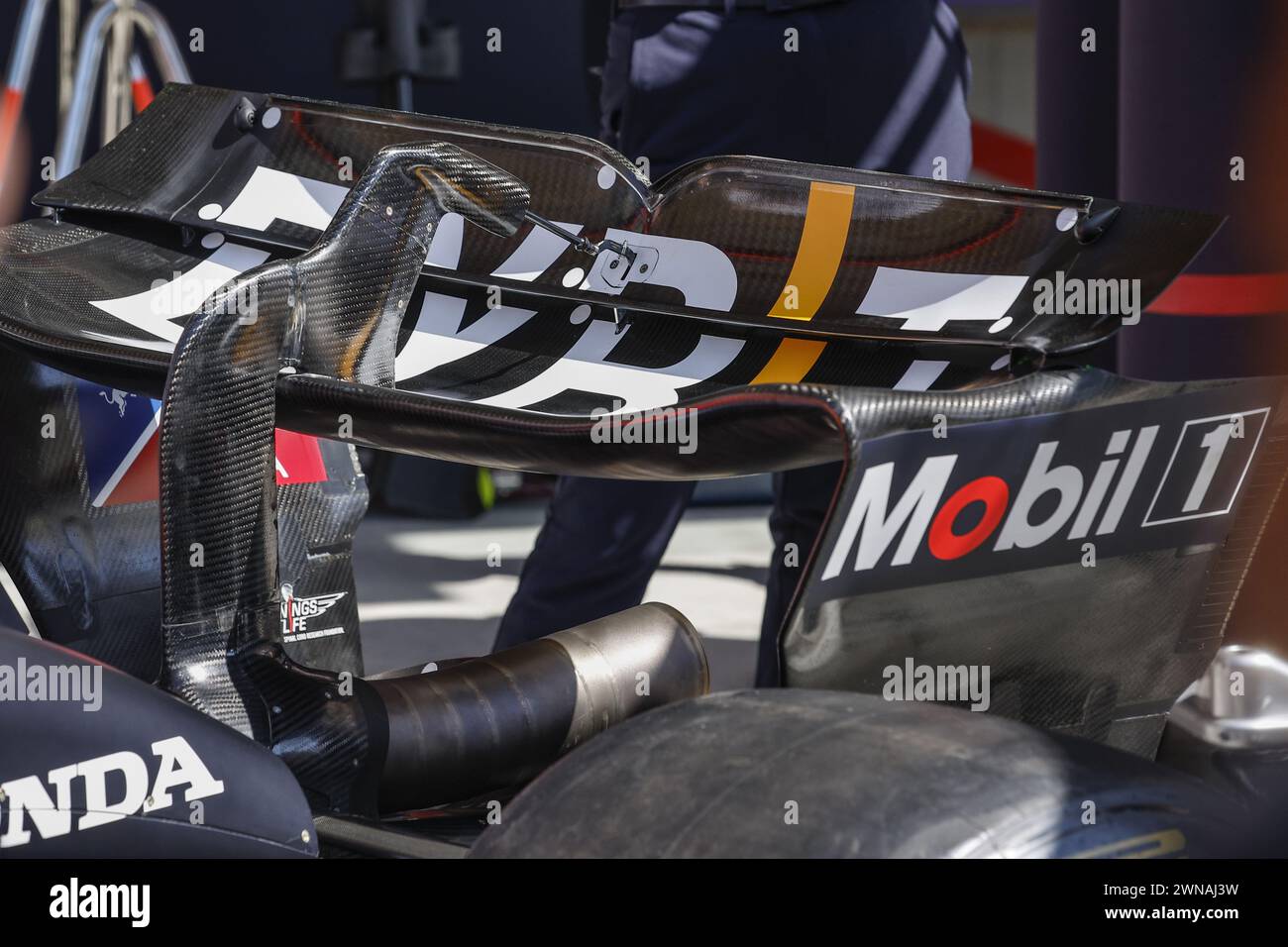 Red Bull Racing RB20, mechanical detail rear wing aerodynamism ...