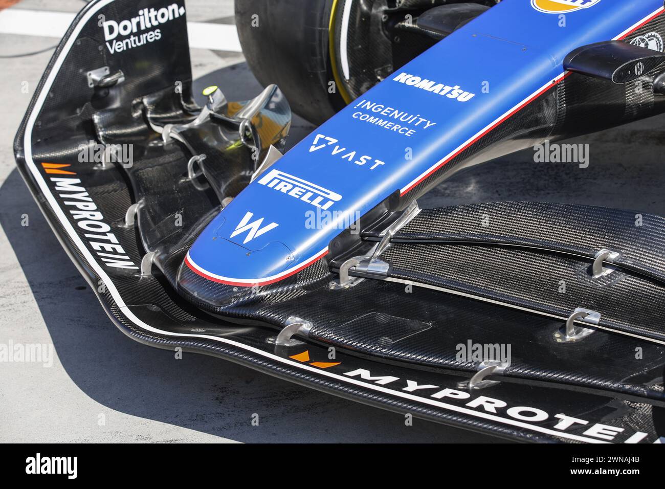 Williams Racing FW46, mechanical detail front wing aerodynamism ...