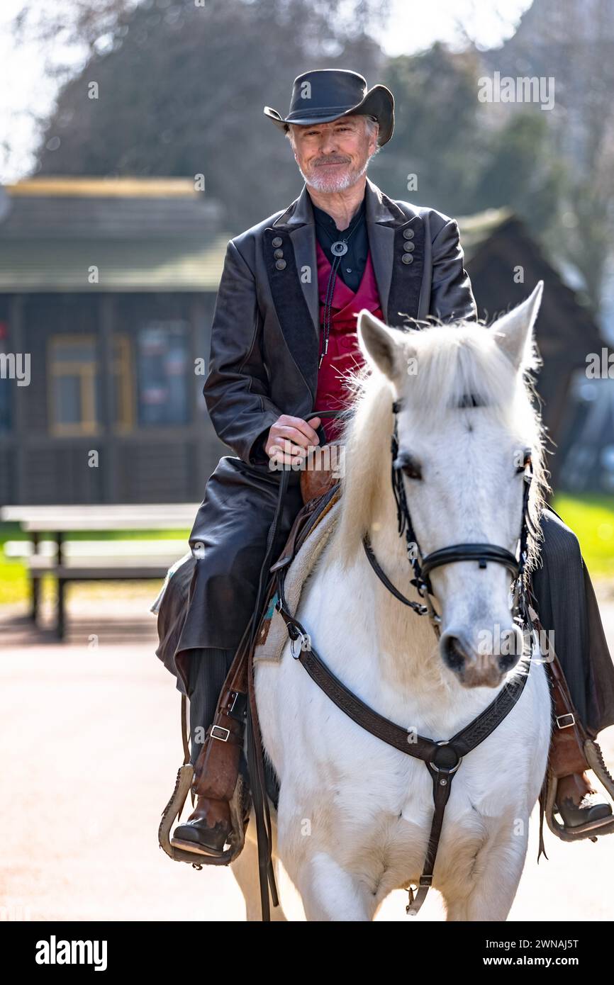 Bad Segeberg, Germany. 01st Mar, 2024. The actor Nick Wilder presents ...