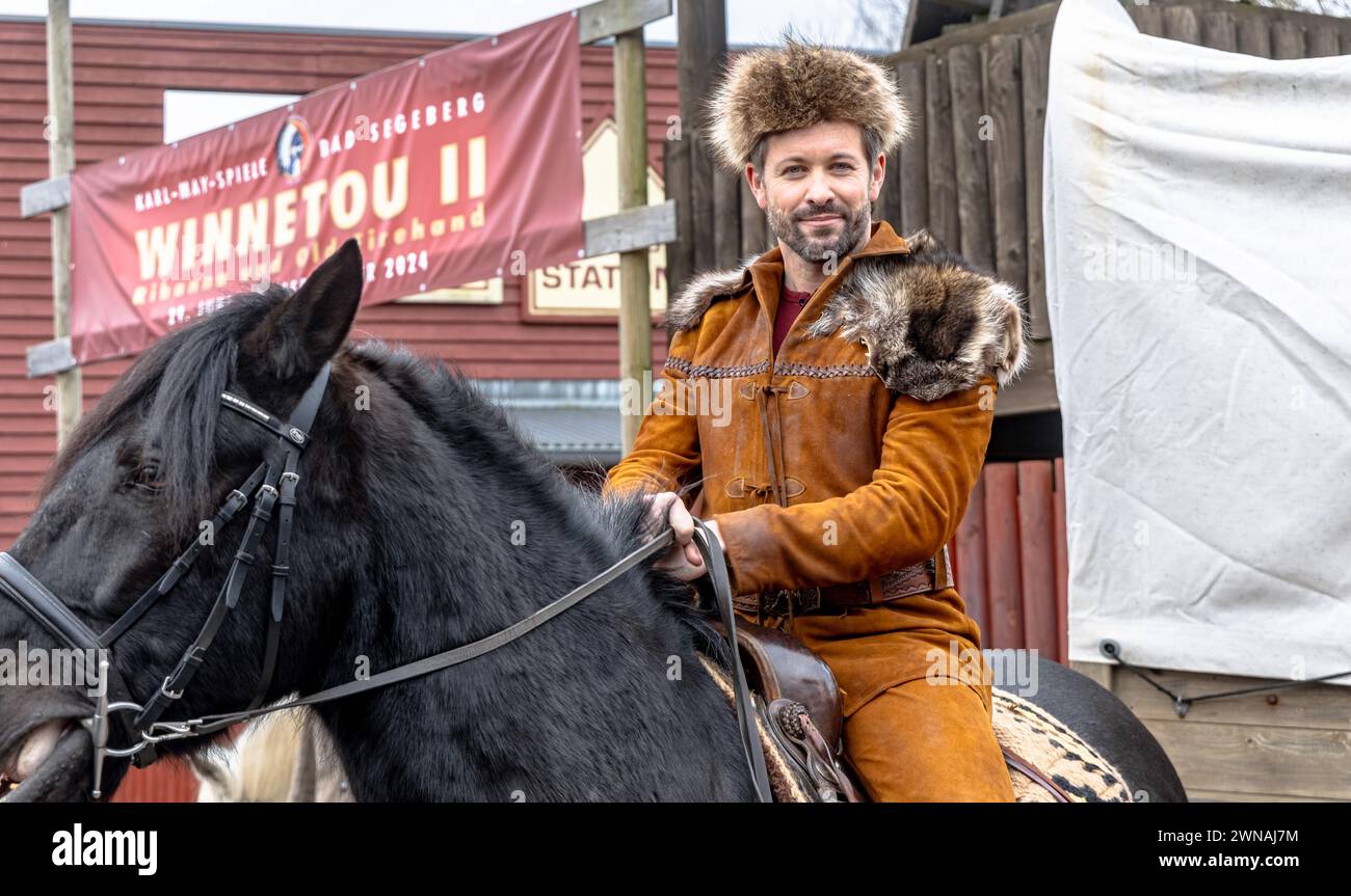 Bad Segeberg, Germany. 01st Mar, 2024. Actor Jan Hartmann presents ...