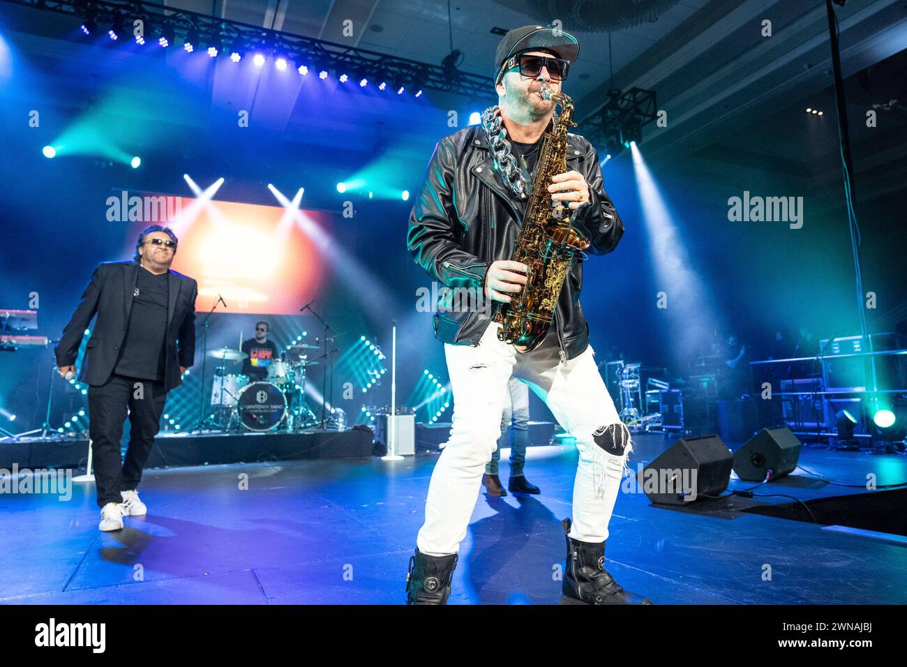 Mark Calderon of Color Me Badd performs during Country Radio Seminar on ...