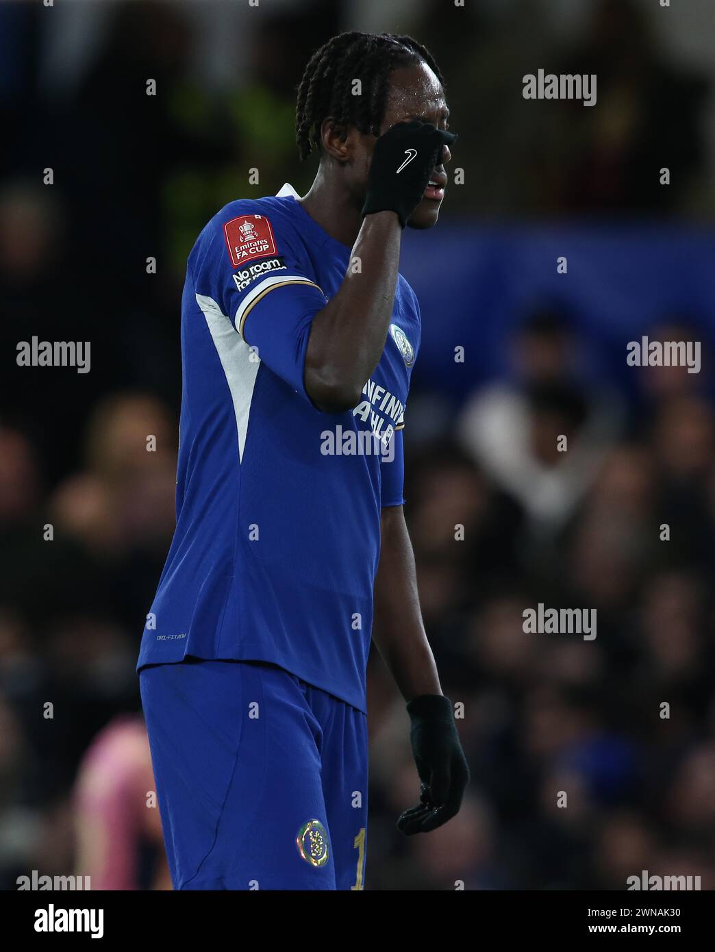 Trevoh Chalobah of Chelsea looks disappointed & dejected. - Chelsea v ...