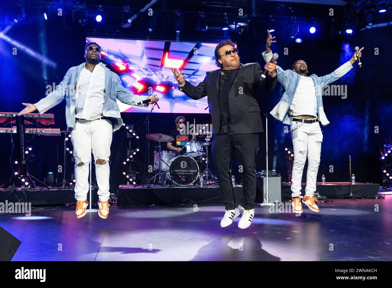 Mark Calderon of Color Me Badd performs during Country Radio Seminar on ...