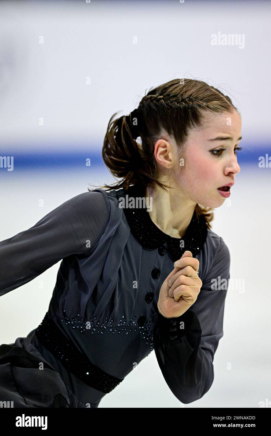 Elina GOIDINA (EST), during Junior Women Free Skating, at the ISU World ...