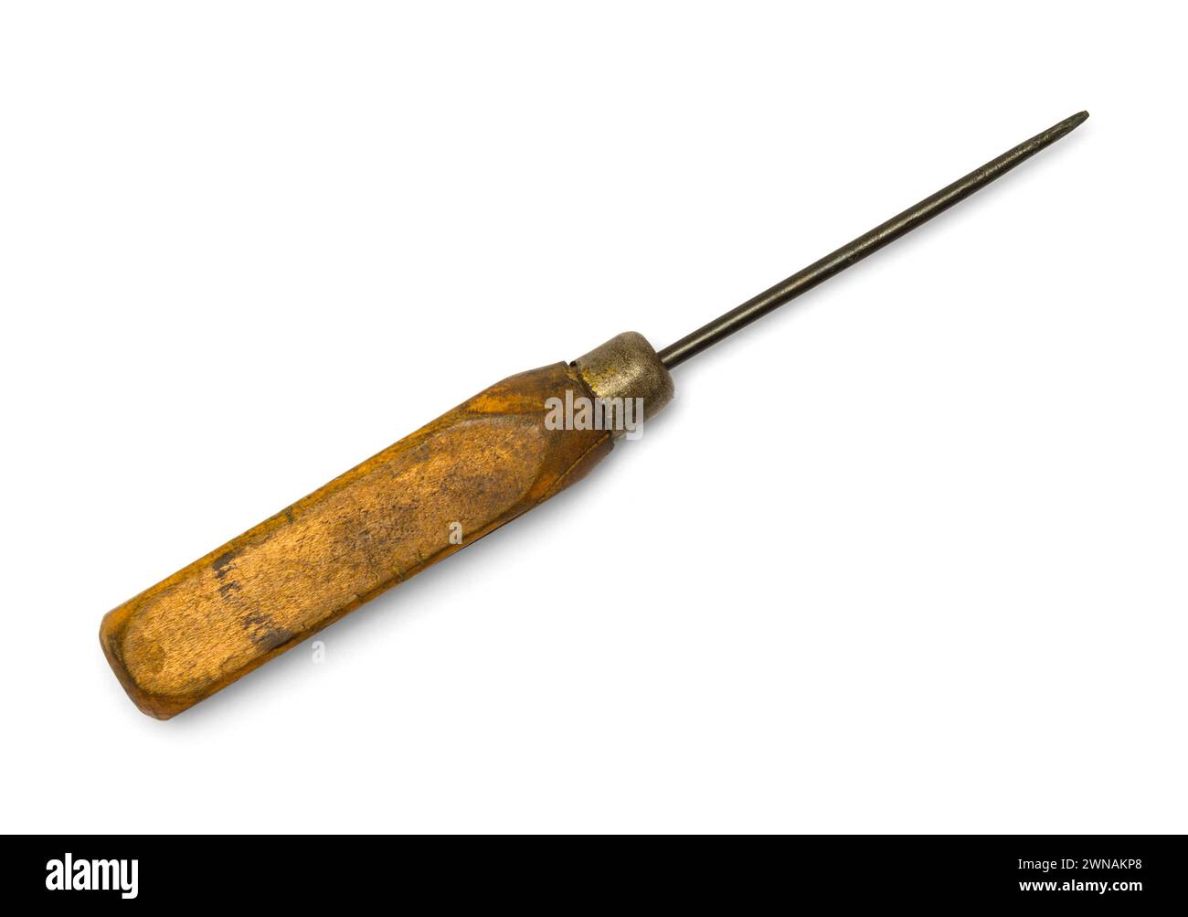 Old Metal Pick Cut Out on White Stock Photo - Alamy