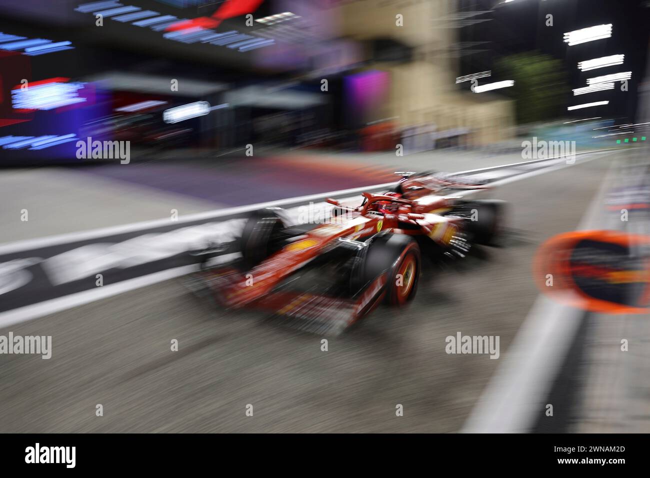 Ferrari driver Charles Leclerc of Monaco during qualification ahead of ...