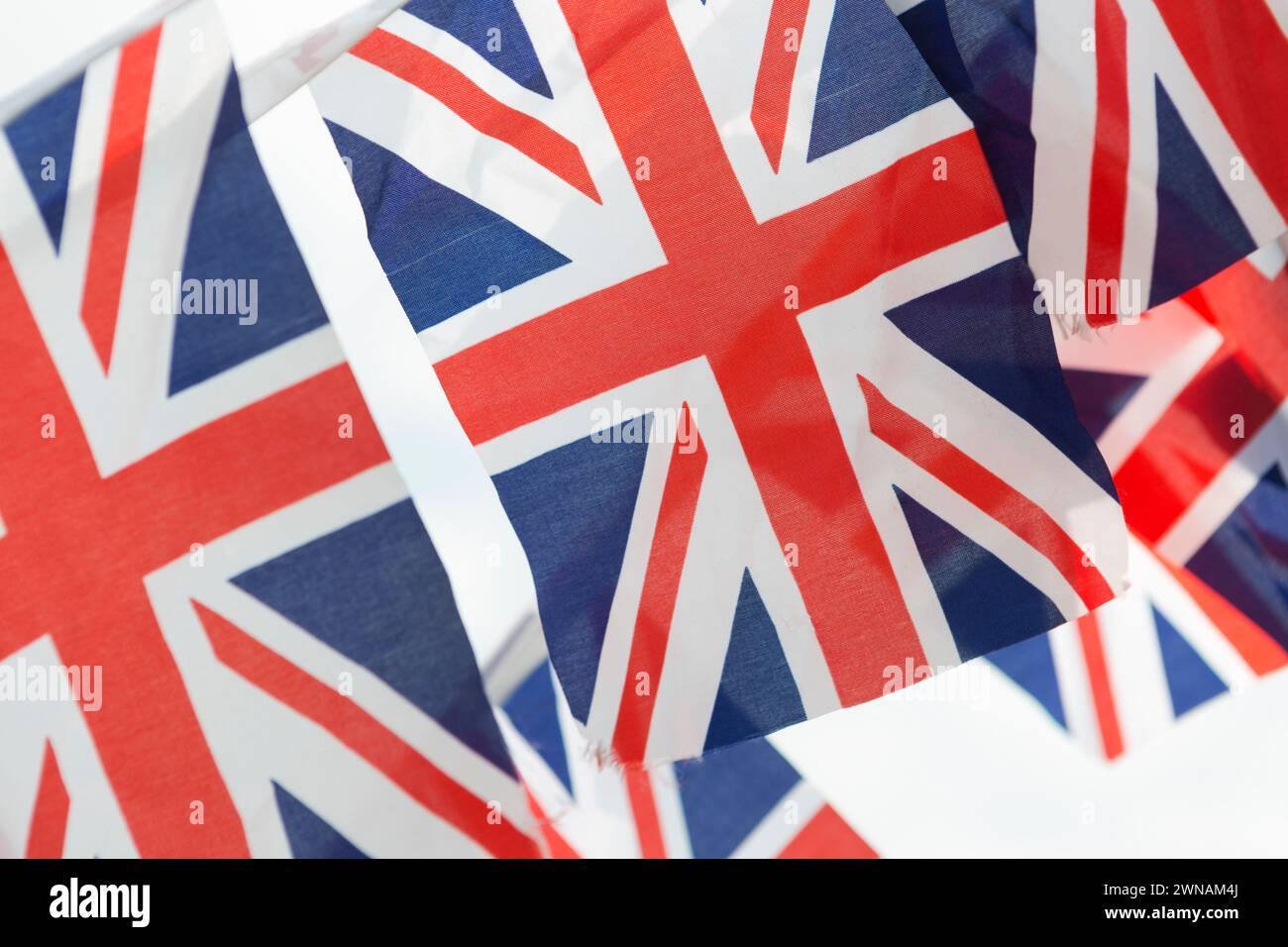 British union jack bunting hi-res stock photography and images - Alamy