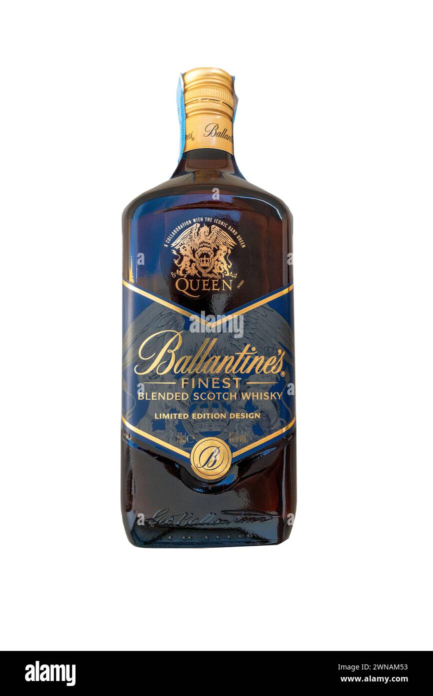 Ballantines whiskey bottle Cut Out Stock Images & Pictures - Alamy