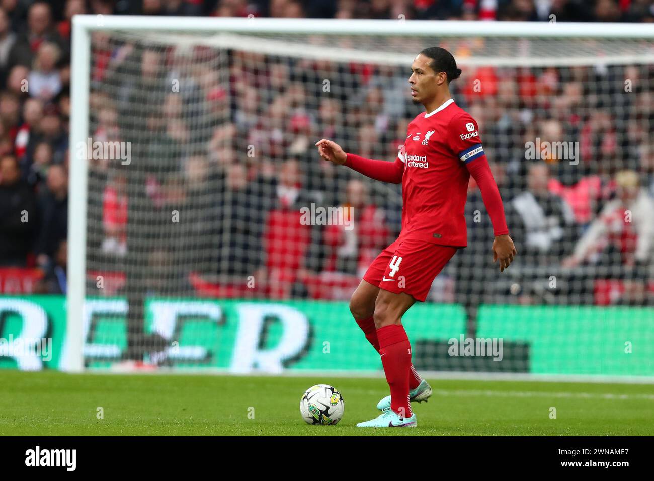 Virgil van Dijk of Liverpool - Chelsea v Liverpool, Carabao Cup Final ...