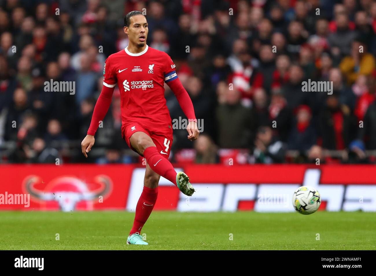 Virgil van Dijk of Liverpool - Chelsea v Liverpool, Carabao Cup Final ...