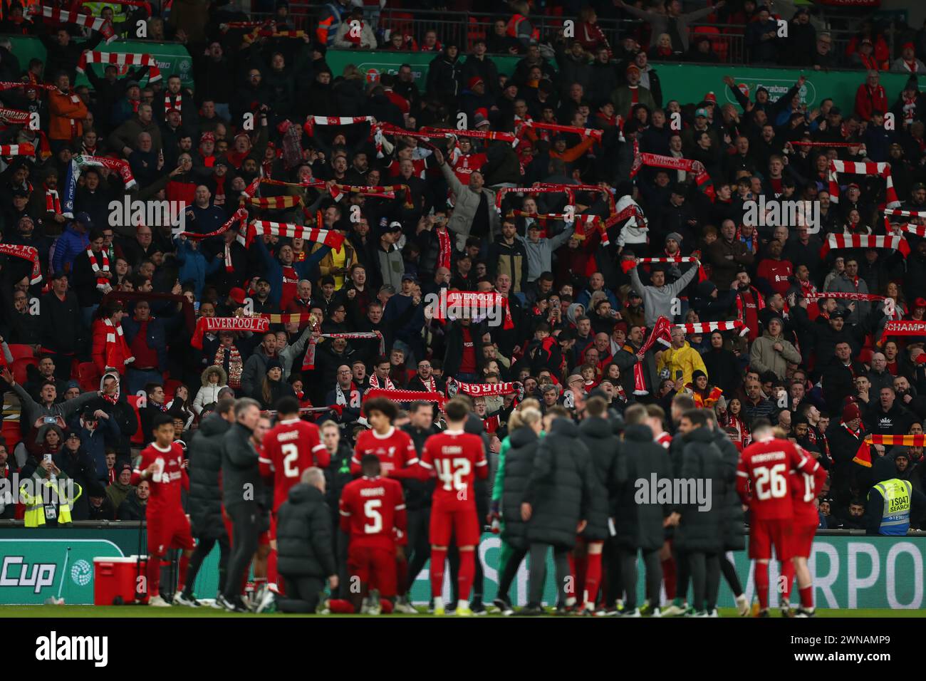 Liverpool fans - Chelsea v Liverpool, Carabao Cup Final, Wembley ...