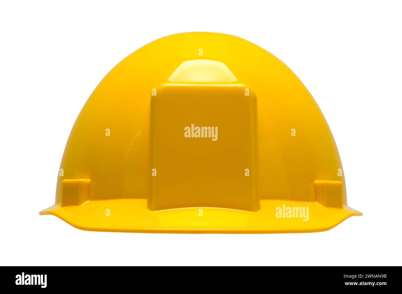 Yellow Hard Hat Front Cut Out on White Stock Photo - Alamy