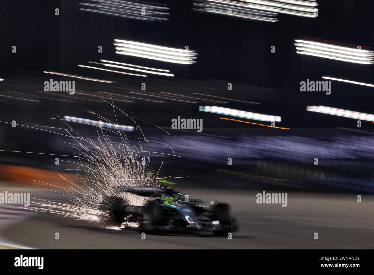 Sakhir, Bahrain. 01st Mar, 2024. Lewis Hamilton (GBR) Mercedes AMG F1 ...