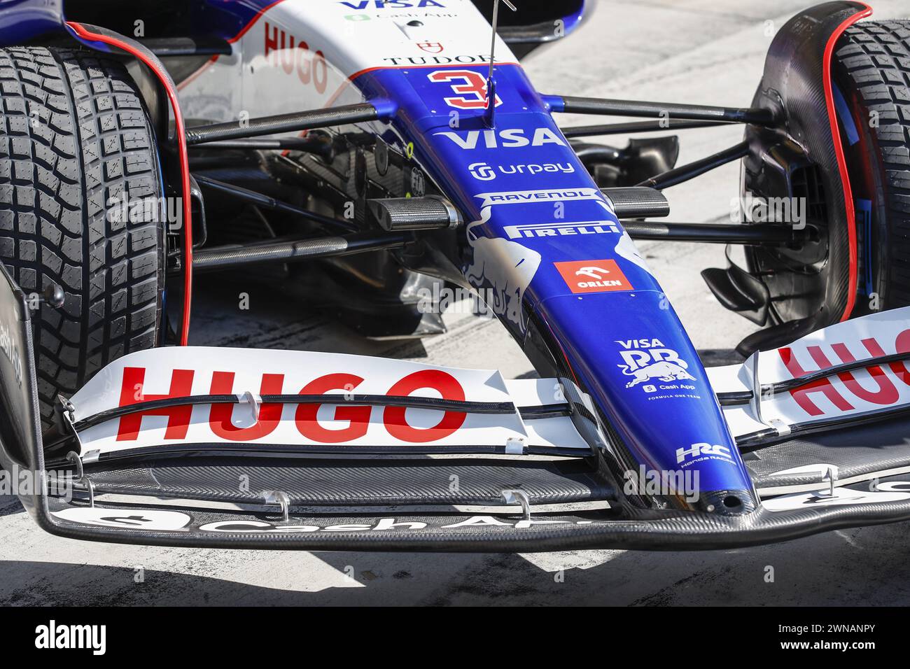 Visa Cash App RB F1 Team VCARB 01, mechanical detail front wing ...