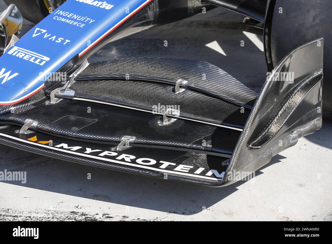 Williams Racing FW46, mechanical detail front wing aerodynamism ...