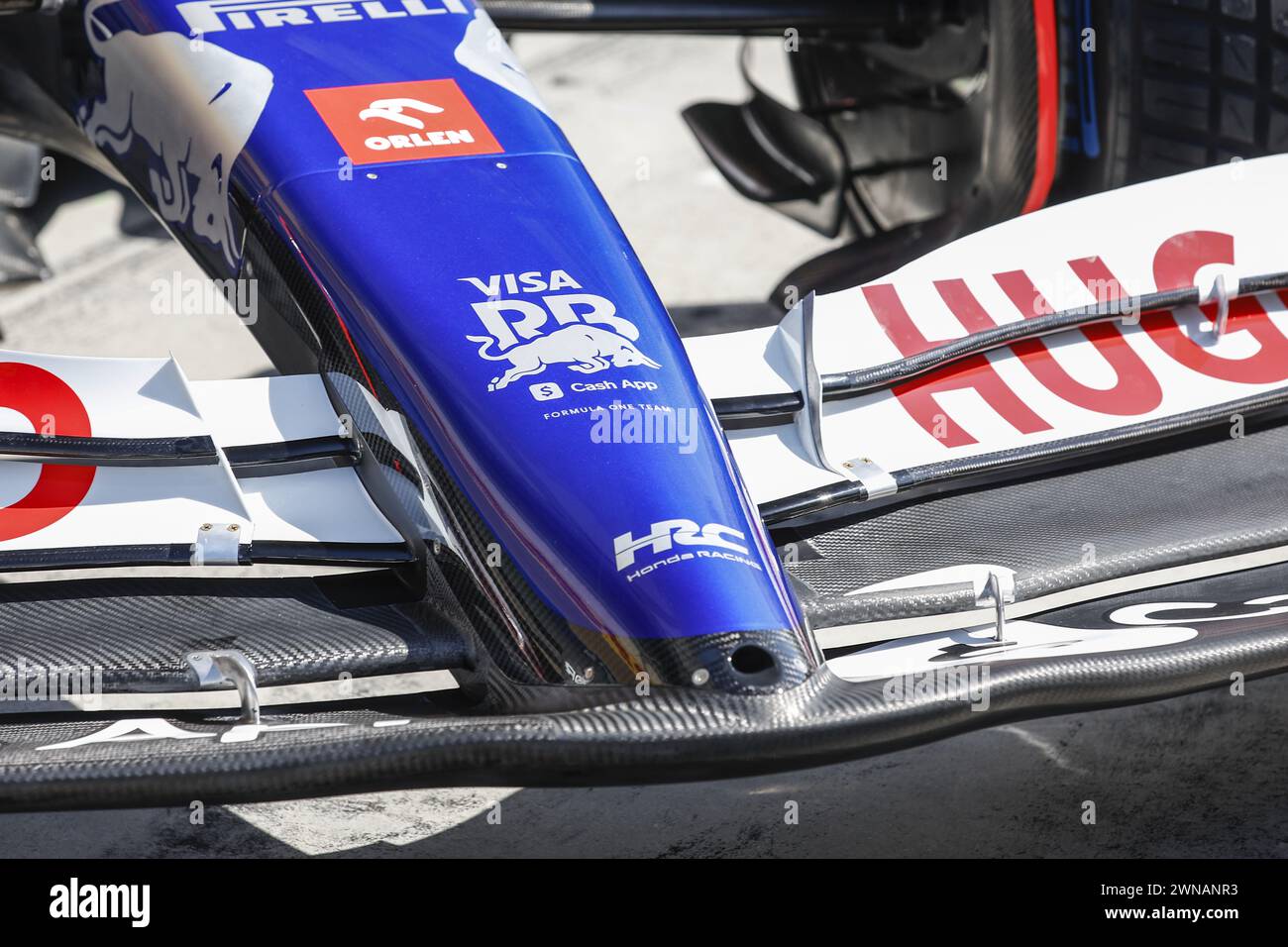 Visa Cash App RB F1 Team VCARB 01, mechanical detail front wing ...