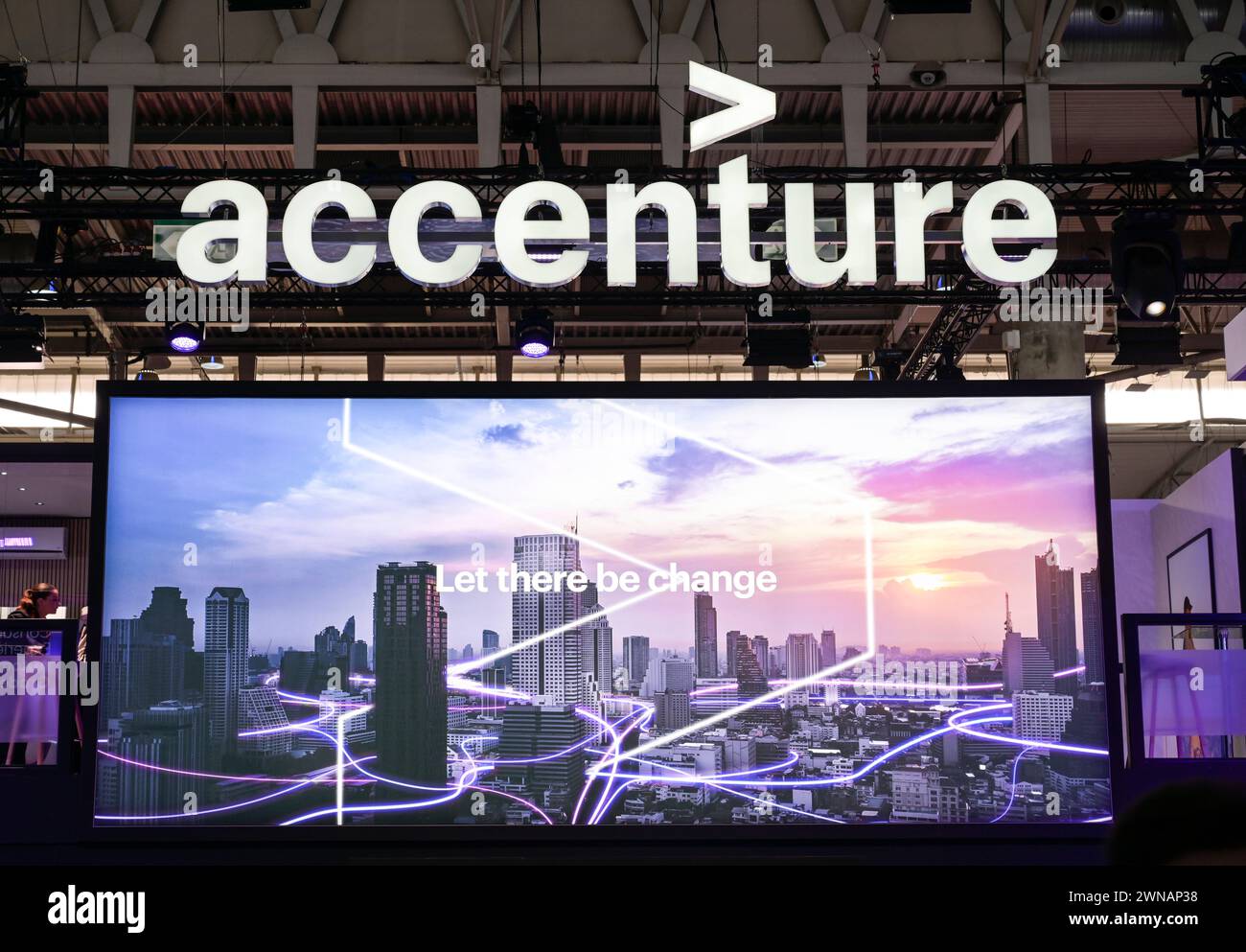 Accenture Messestand, MWC Mobile World Congress 2024, Barcelona ...