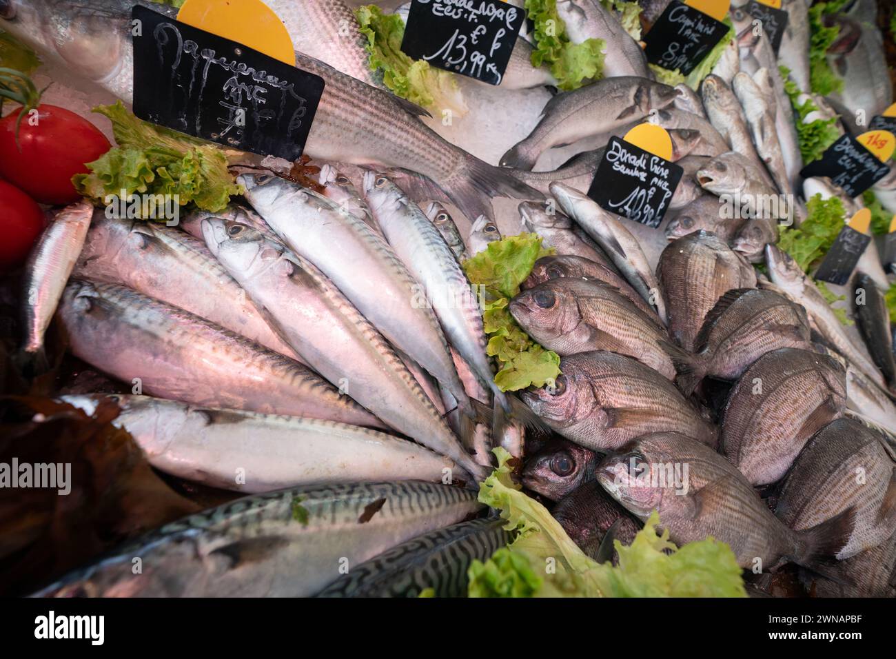 Street food open market in Paris, France Stock Photo - Alamy