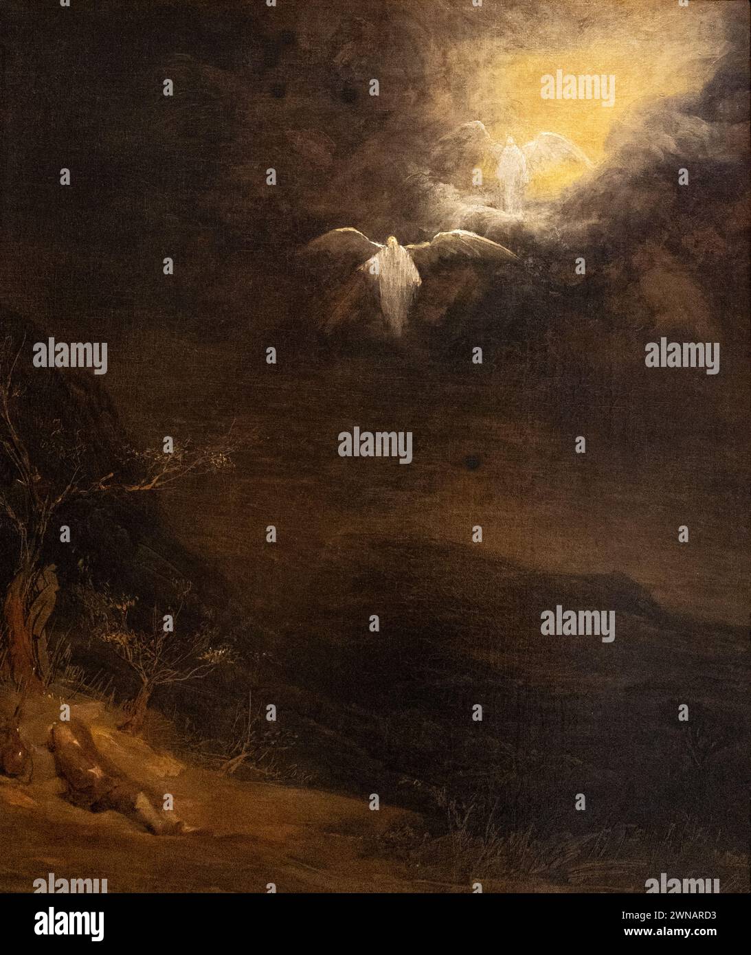 Arent de Gelder, or Aert de Gelder painting, "Jacobs Dream", 1715. A ...