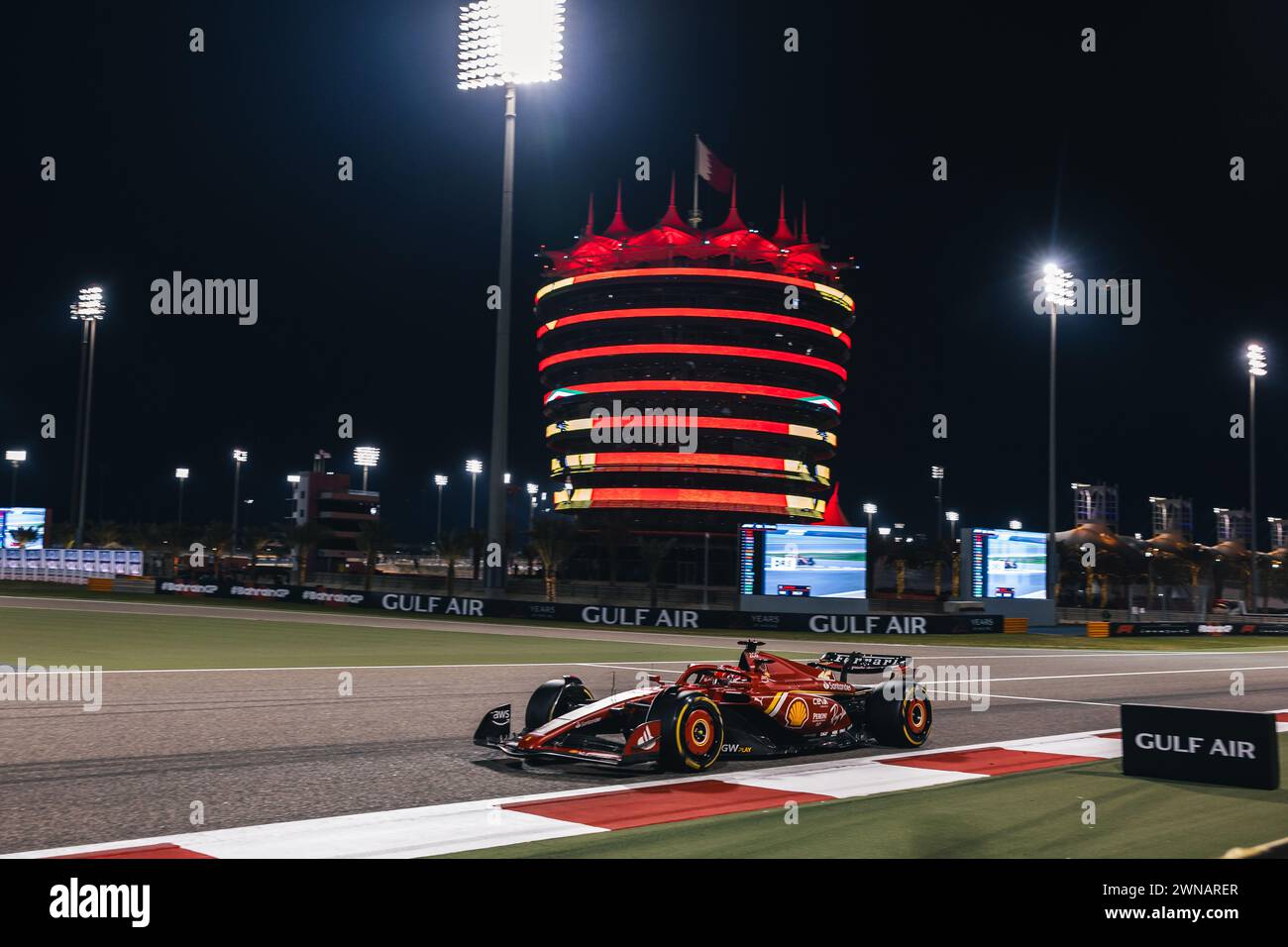 Sakhir, Bahrain. 01st Mar, 2024. Charles Leclerc (MON) Ferrari SF-24 ...