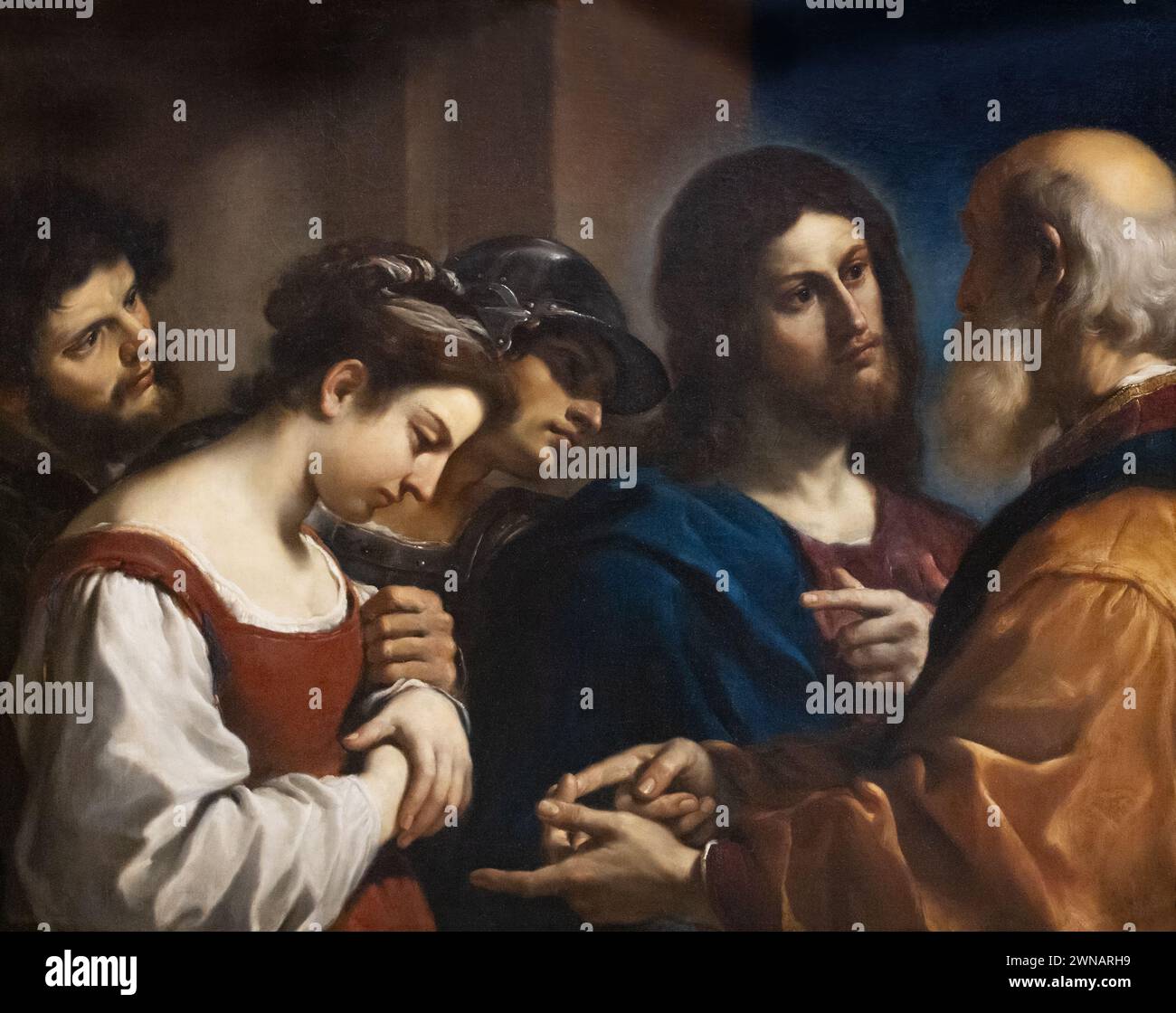 Giovanni Francesco Barbieri, aka Guercino painting; "Christ and the ...