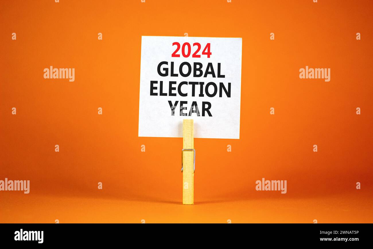 2024 global election year symbol. Concept words 2024 global election ...