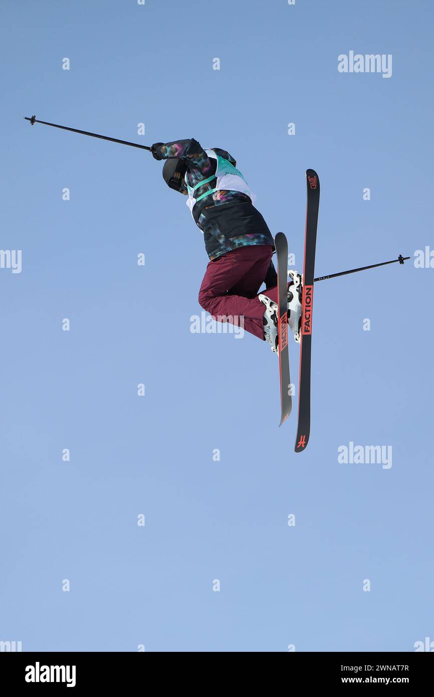 FEB 7, 2022 - Beijing, China: Kelly Sildaru of Estonia competes in the ...