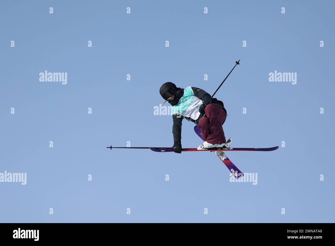 FEB 7, 2022 - Beijing, China: Kelly Sildaru of Estonia competes in the ...