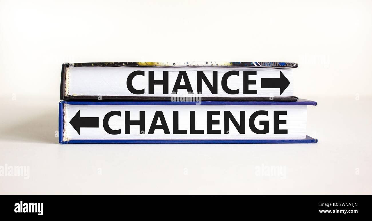 Challenge or chance symbol. Concept word Challenge or Chance on ...