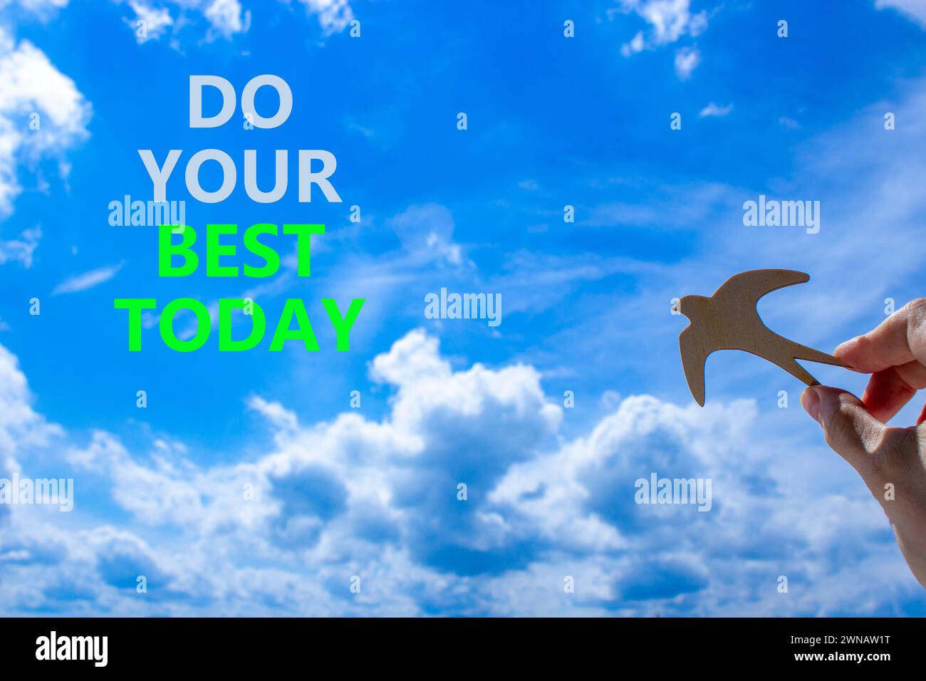 Do your best today symbol. Concept words Do your best today. Beautiful ...