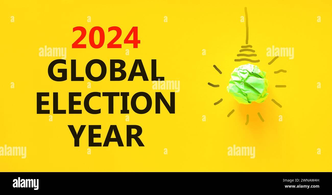 2024 global election year symbol. Concept words 2024 global election ...