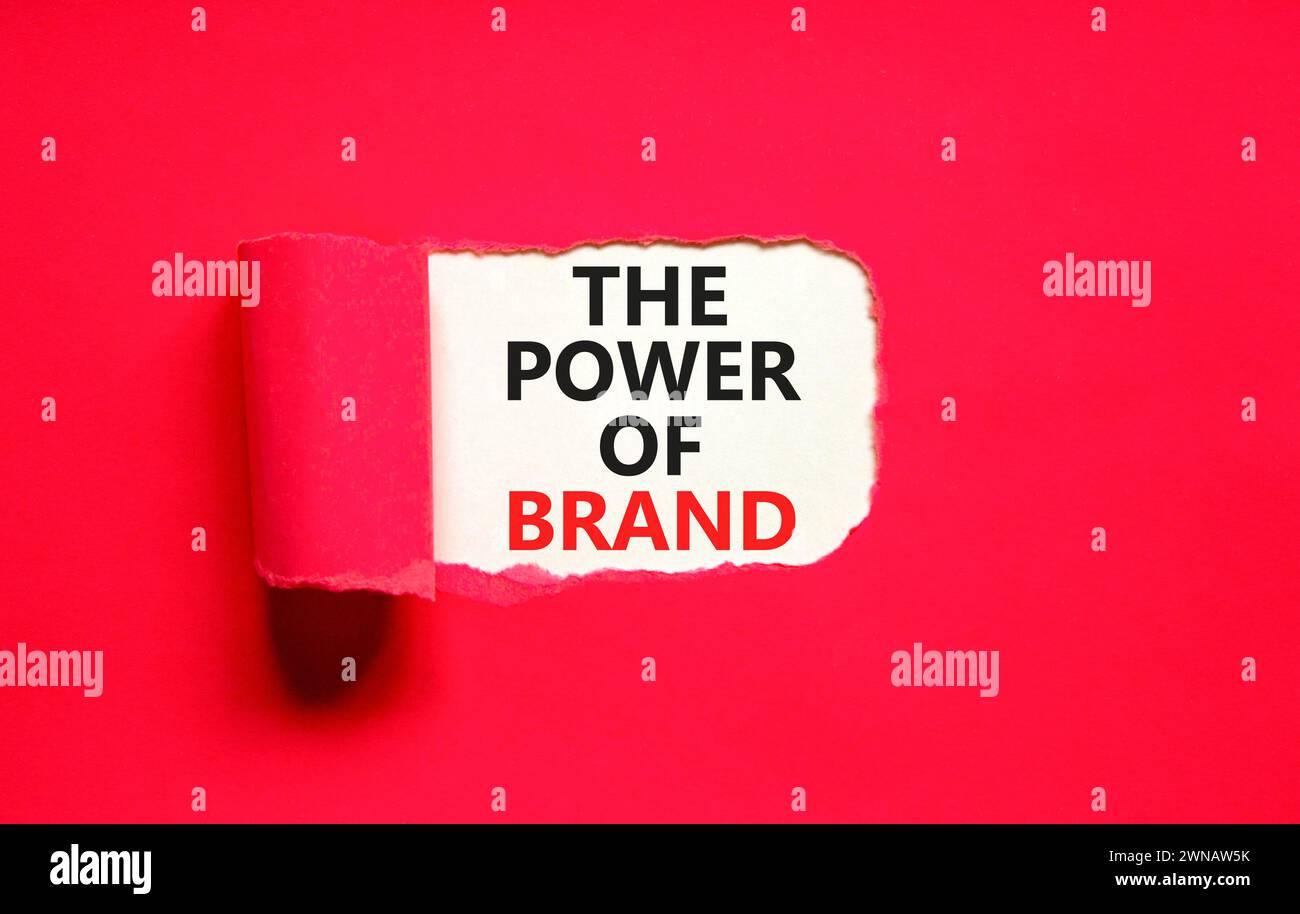 The power of brand symbol. Concept words The power of brand on ...
