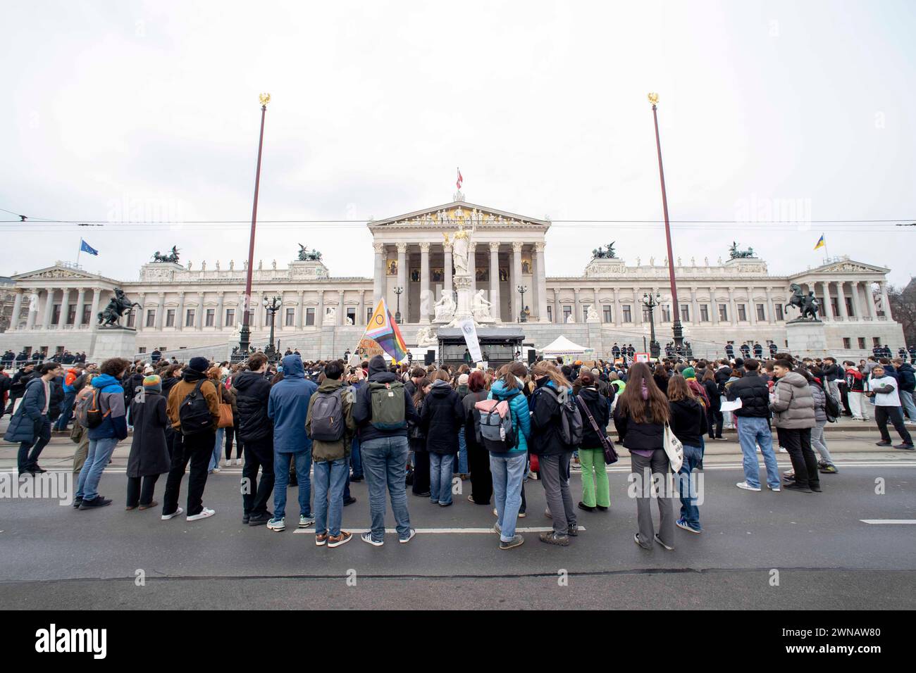 Vienna, Vienna, Austria. 1st Mar, 2024. Fridays for Future protest with ...