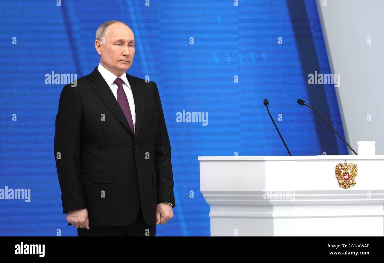 Russian President Vladimir Putin delivered his Address to the Federal ...