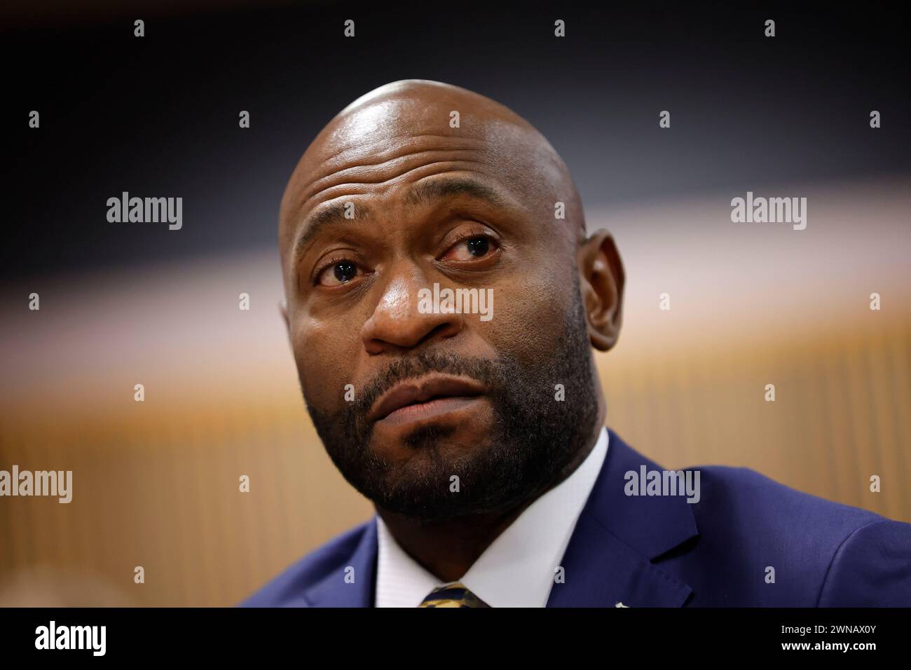 Special prosecutor Nathan Wade sits in court Friday, March, 1, 2024, in ...