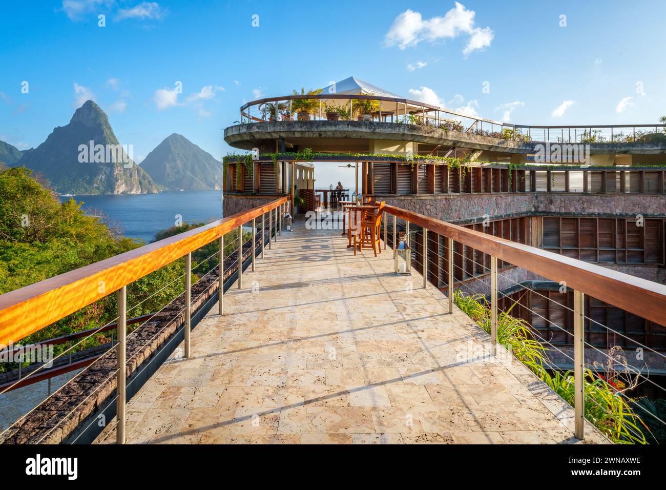 Jade Mountain Resort, With views to the Piton Mountains, Open Air Guest ...